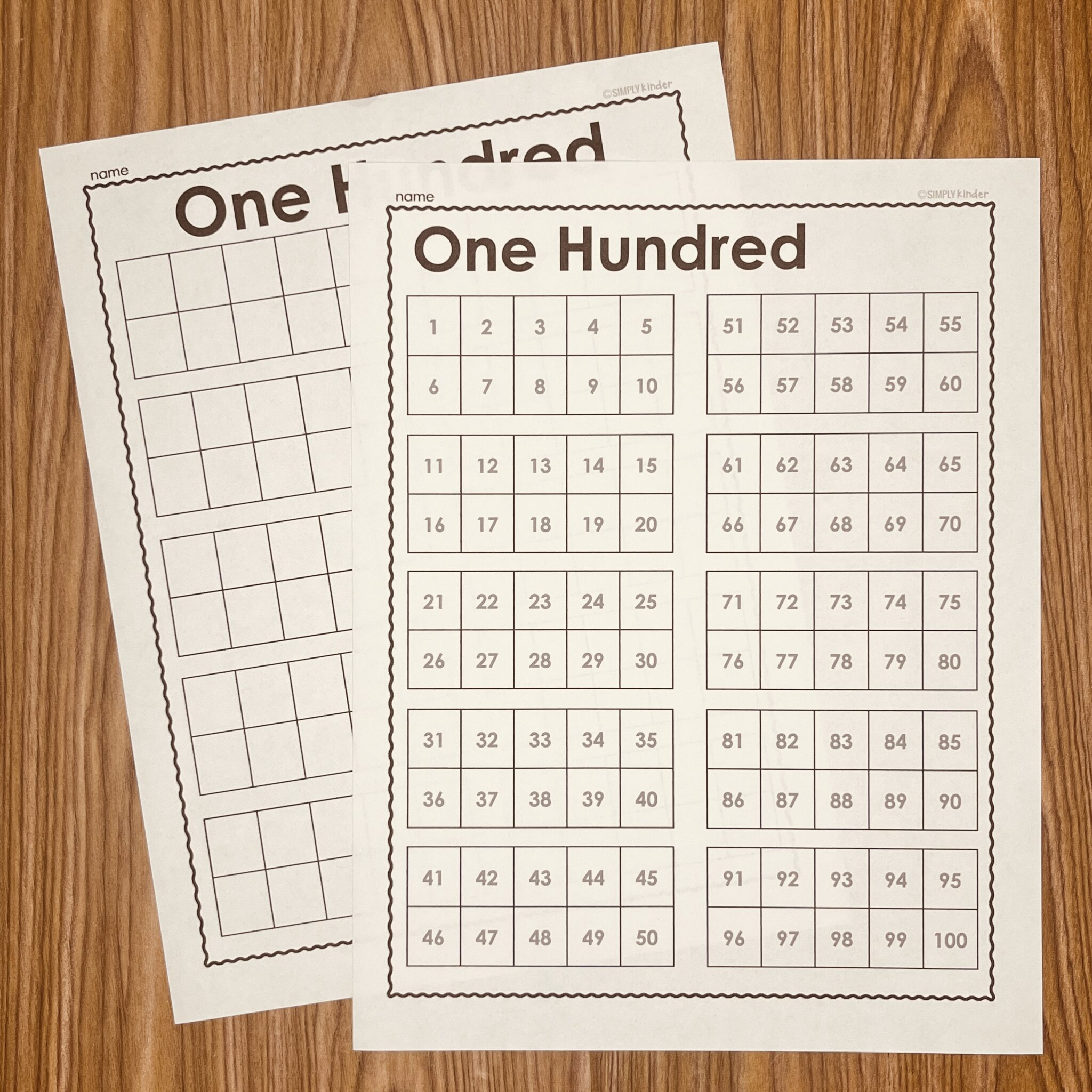 100th Day Sorting Mats - 100th Day of School Activities - Simply Kinder ...