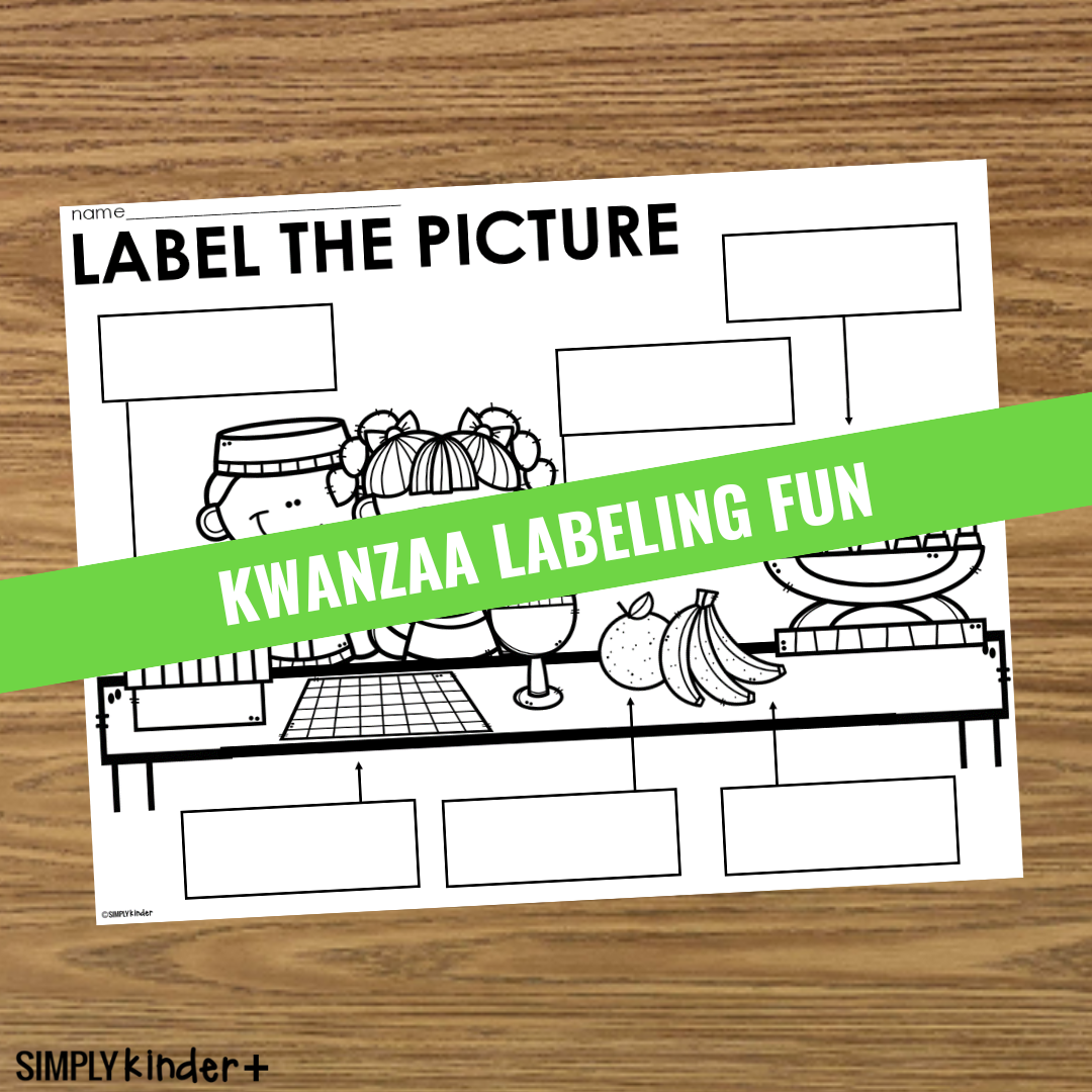 Kwanzaa Word Bank Writing Center - Simply Kinder + Printable Membership