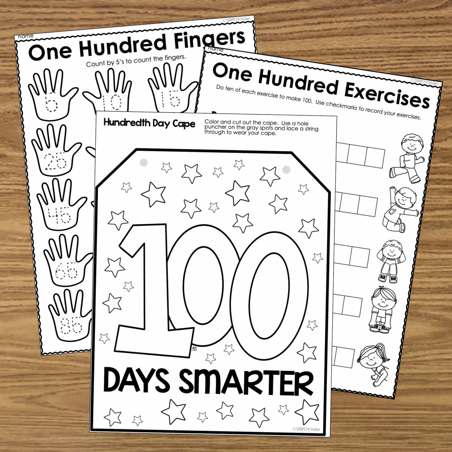 100th Day of School Activities - Simply Kinder + Printable Membership