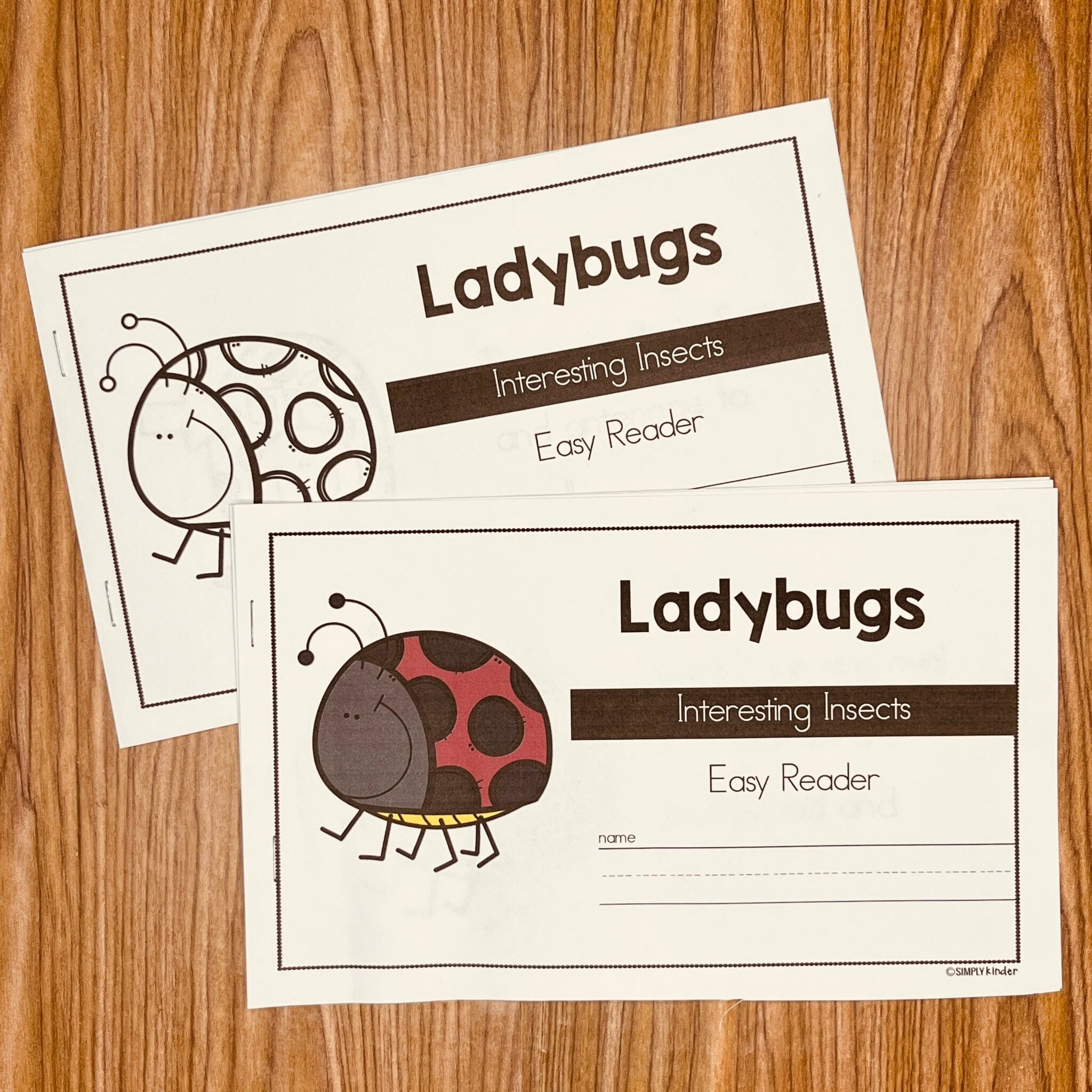 Ladybug Easy Reader & Activities, Insects & Bugs - Simply Kinder ...