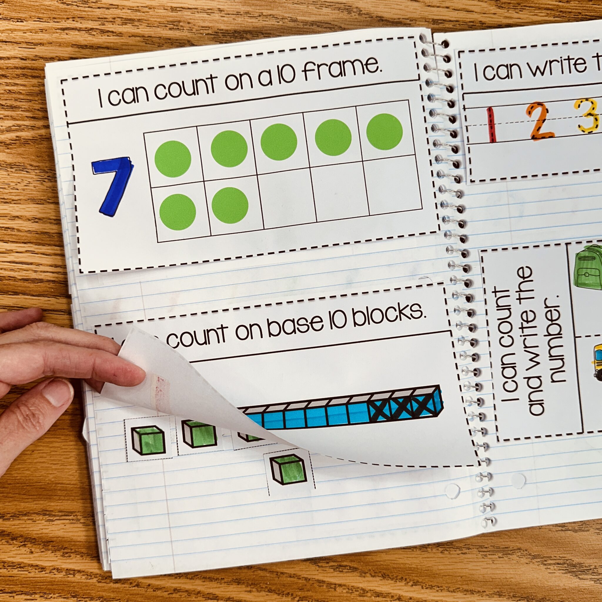 Number 7 Interactive Notebook - Simply Kinder + Printable Membership