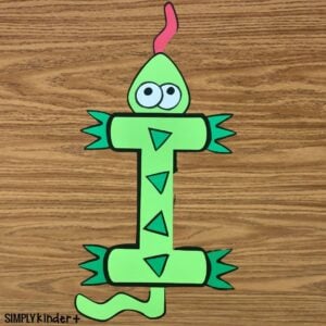 Uppercase Letter I Alphabet Craft - Simply Kinder + Printable Membership