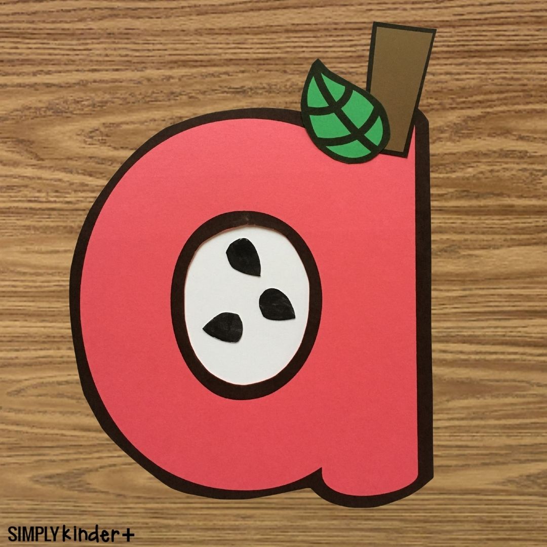 Lowercase Letter A Alphabet Craft Apple Simply Kinder Plus Lowercase Letter A Alphabet Craft Apple Simply Kinder Plus