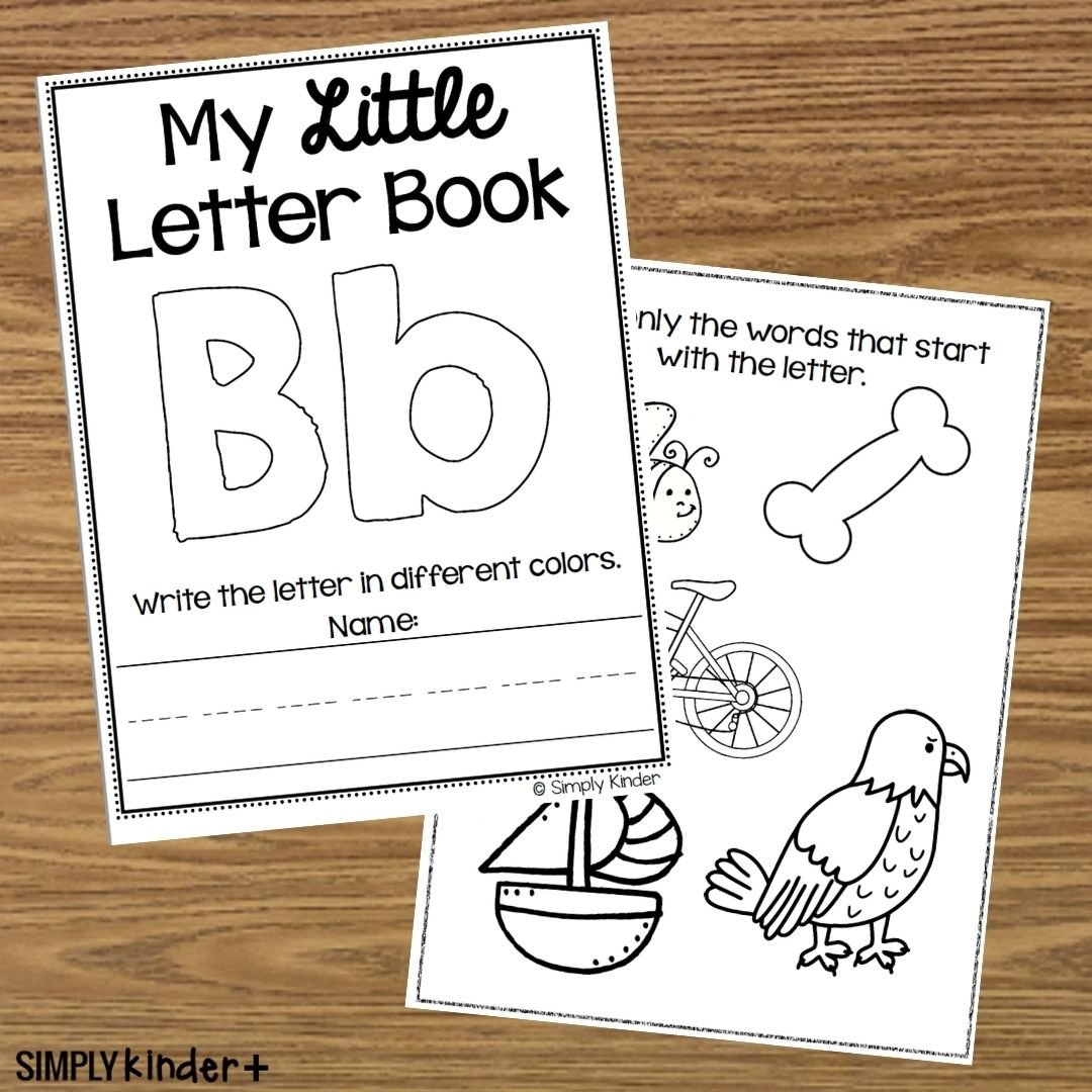 Letter B Little Letter Books - Simply Kinder + Printable Membership