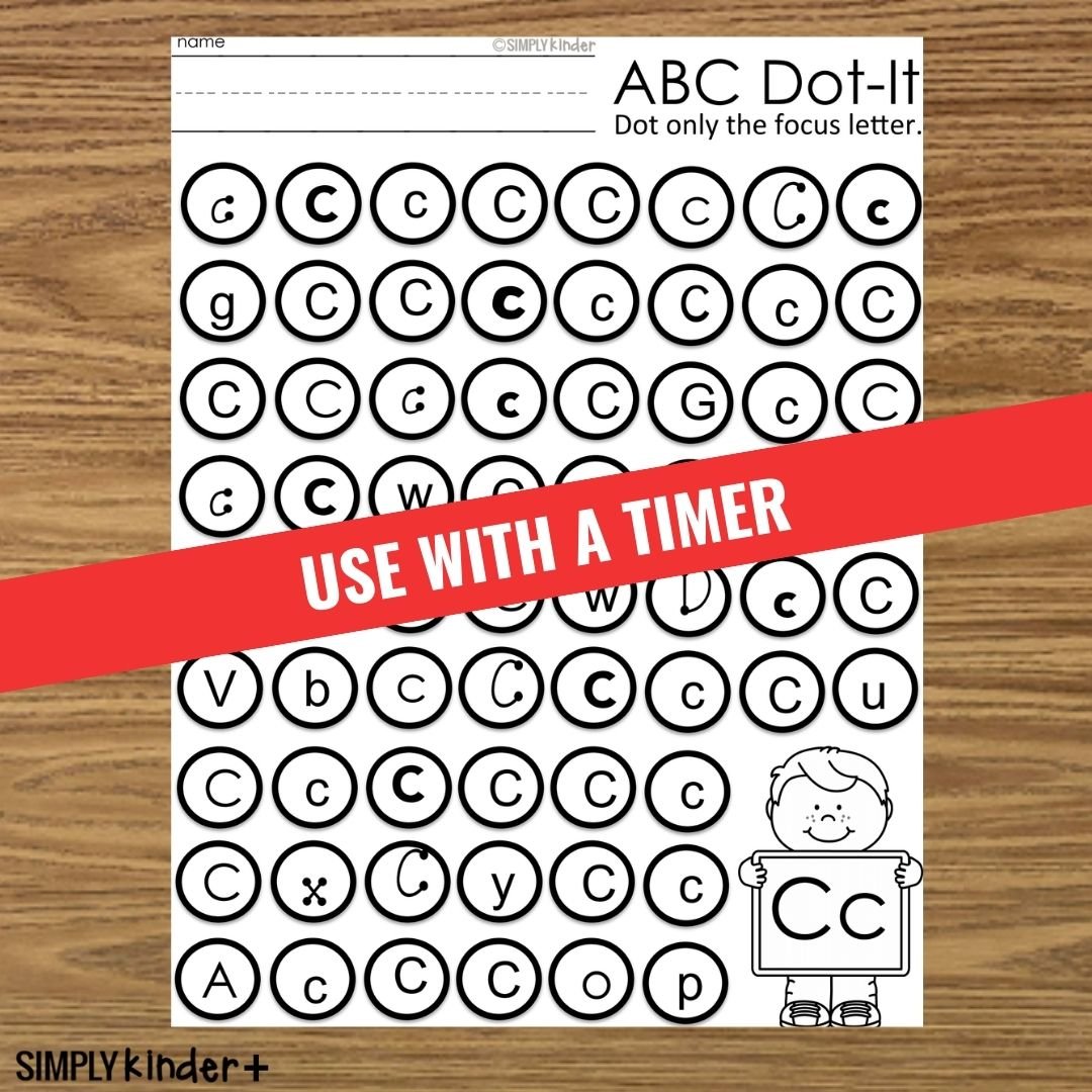 Letter C Dot It - Simply Kinder + Printable Membership