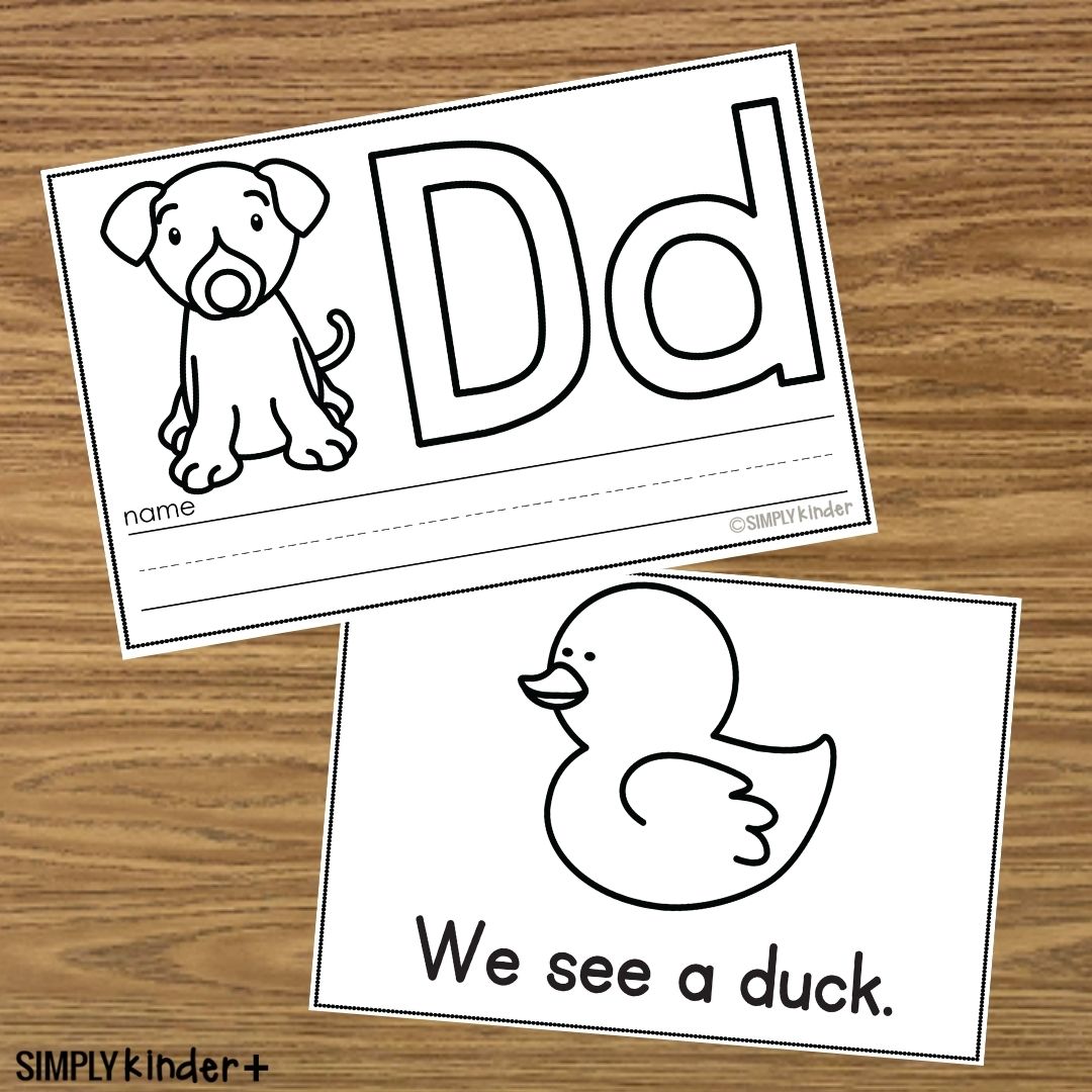 Letter D Predictable Books - Simply Kinder Plus