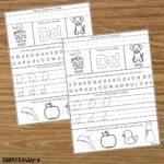 Letter D Practice Alphabet Page - Simply Kinder + Printable Membership