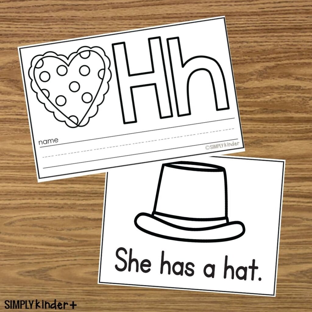 Letter H Predictable Books - Simply Kinder Plus