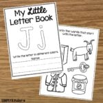 Letter J Little Letter Books - Simply Kinder + Printable Membership