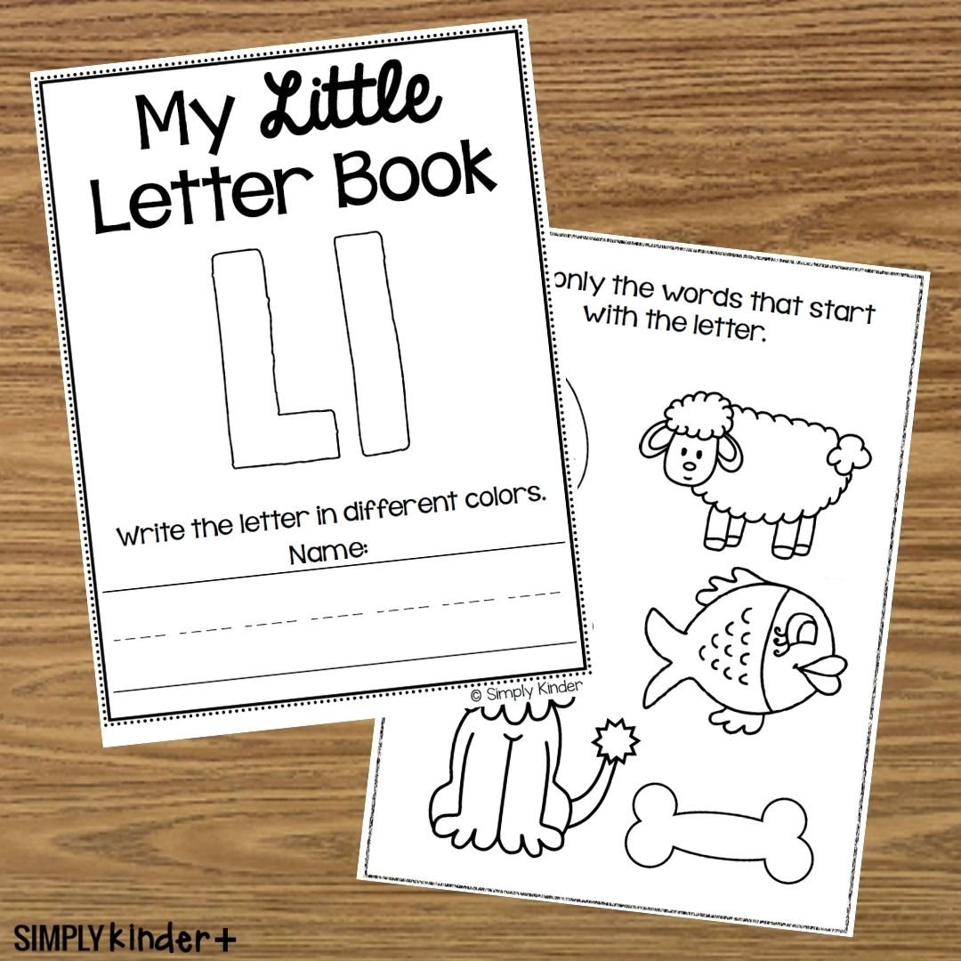 Letter L Little Letter Books - Simply Kinder + Printable Membership