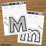 Letter M Cut and Color - Simply Kinder + Printable Membership