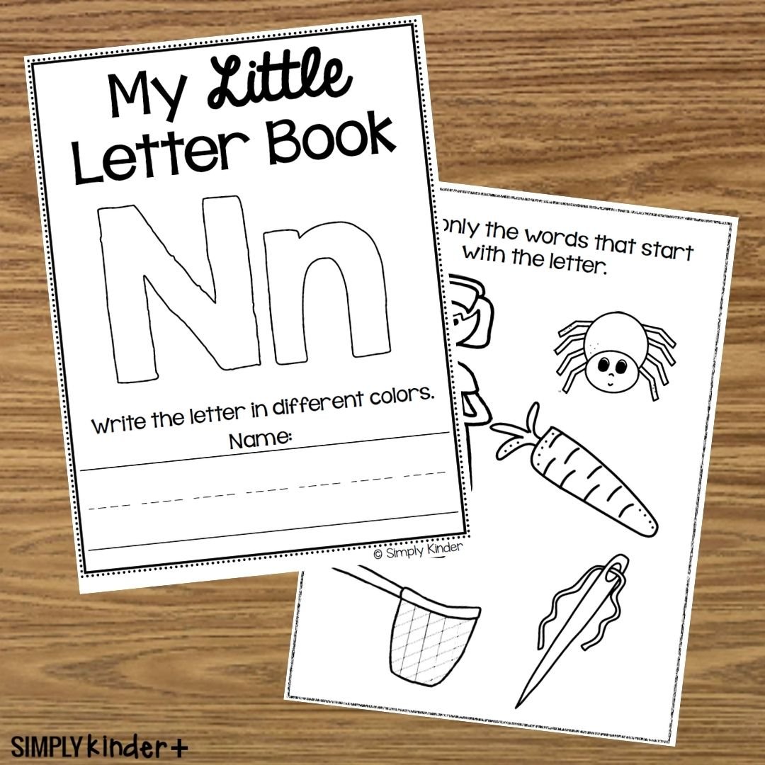 Letter N Little Letter Books - Simply Kinder + Printable Membership
