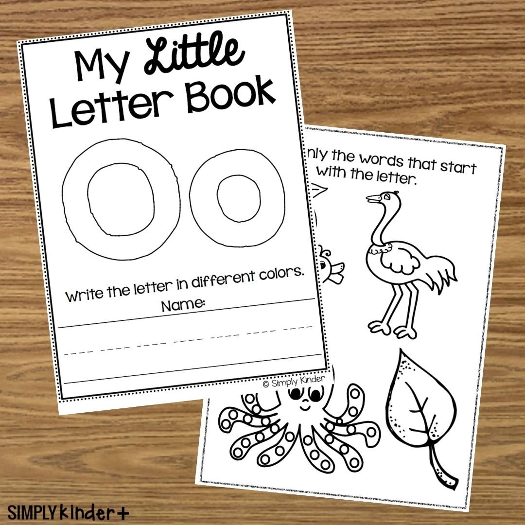 Letter O Little Letter Books - Simply Kinder + Printable Membership