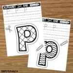 Letter P Cut and Color - Simply Kinder + Printable Membership