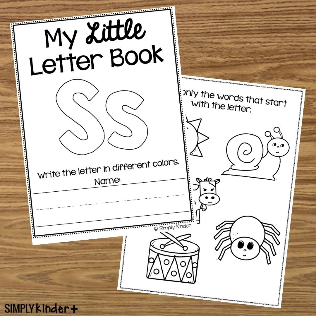 Letter S Little Letter Books - Simply Kinder + Printable Membership