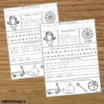 Letter W Practice Alphabet Page - Simply Kinder + Printable Membership