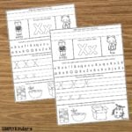 Letter X Practice Alphabet Page - Simply Kinder + Printable Membership