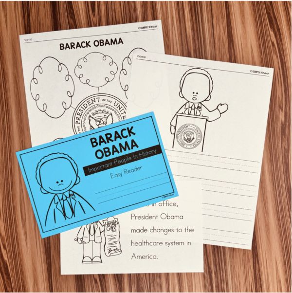 Barack Obama Easy Reader & Activities - Simply Kinder + Printable ...