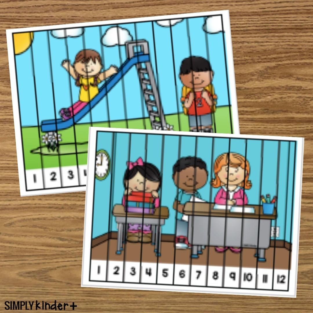 12 Letter Name School Picture Puzzles - Simply Kinder + Printable ...