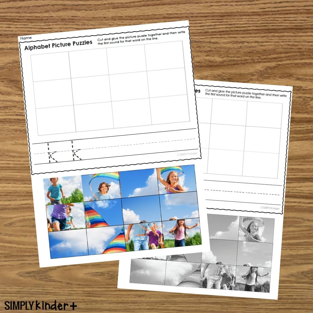 Letter K Nonfiction Alphabet Picture Puzzle - Simply Kinder + Printable ...