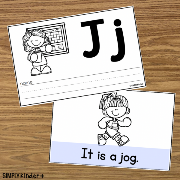 Letter J Sight Word Book - Simply Kinder + Printable Membership