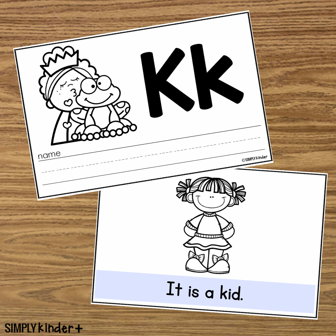 Letter K Sight Word Book - Simply Kinder Plus