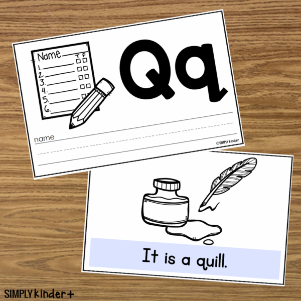 Letter Q Sight Word Book - Simply Kinder + Printable Membership