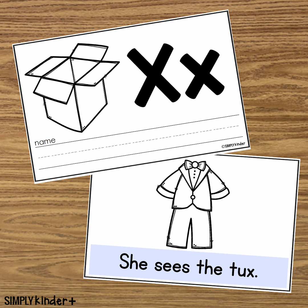 Letter X Sight Word Book - Simply Kinder + Printable Membership