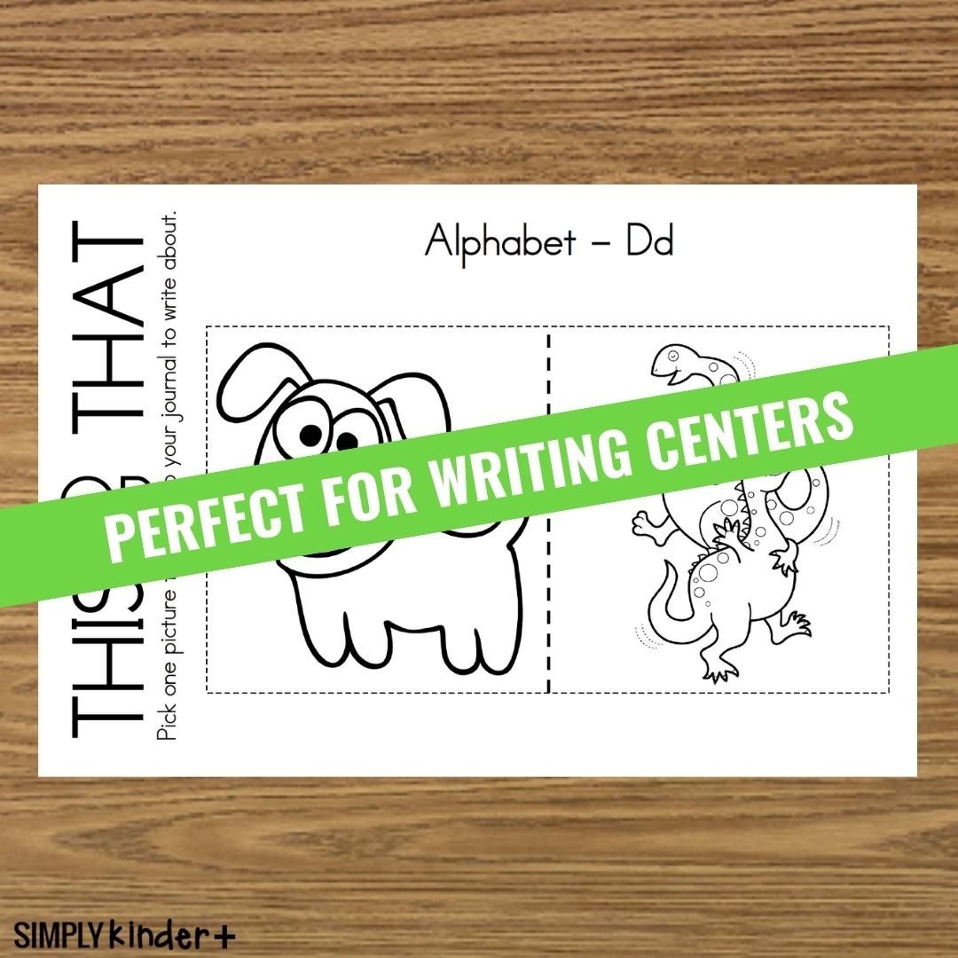 Letter D Alphabet This or That Writing Prompts - Simply Kinder ...