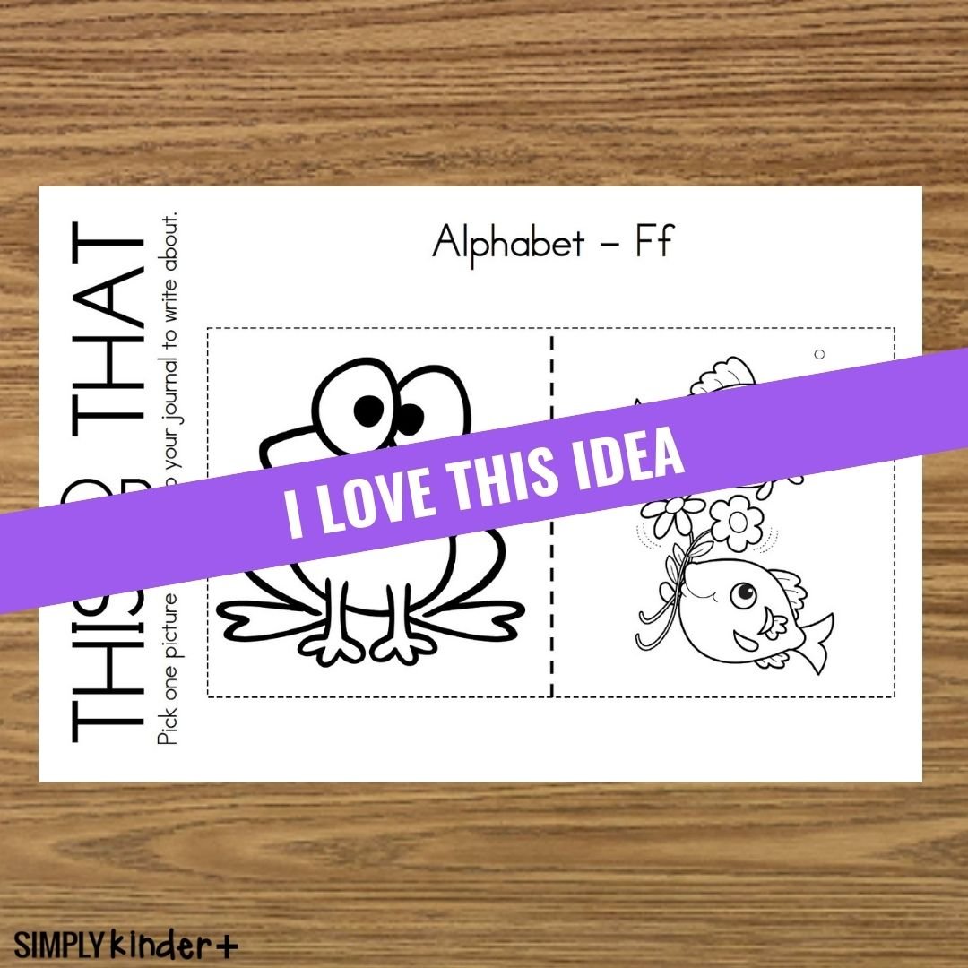 Letter F Alphabet This or That Writing Prompts - Simply Kinder ...