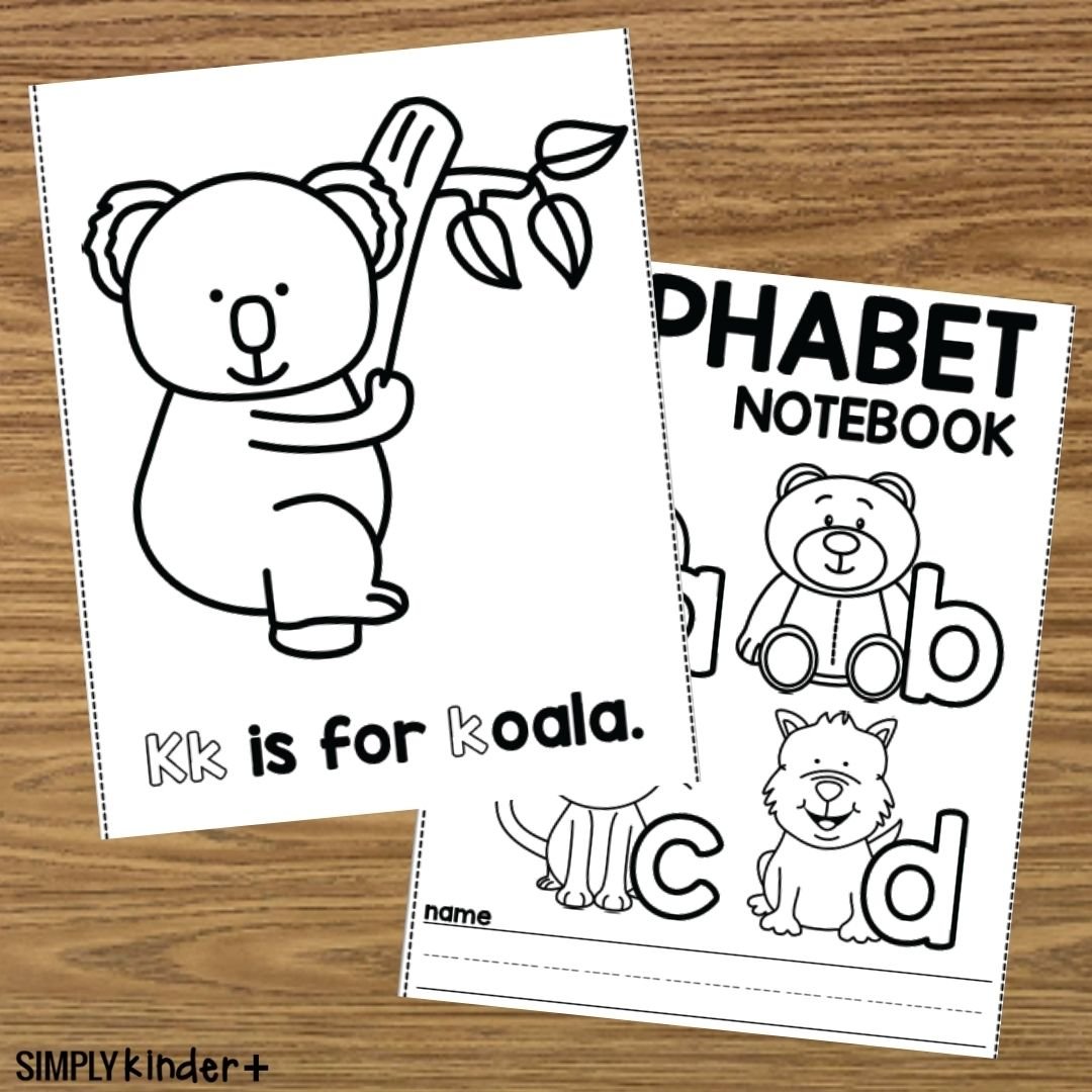 Letter K Alphabet Notebook - Simply Kinder + Printable Membership