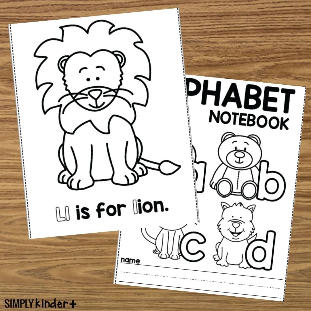 Letter L Alphabet Notebook - Simply Kinder + Printable Membership