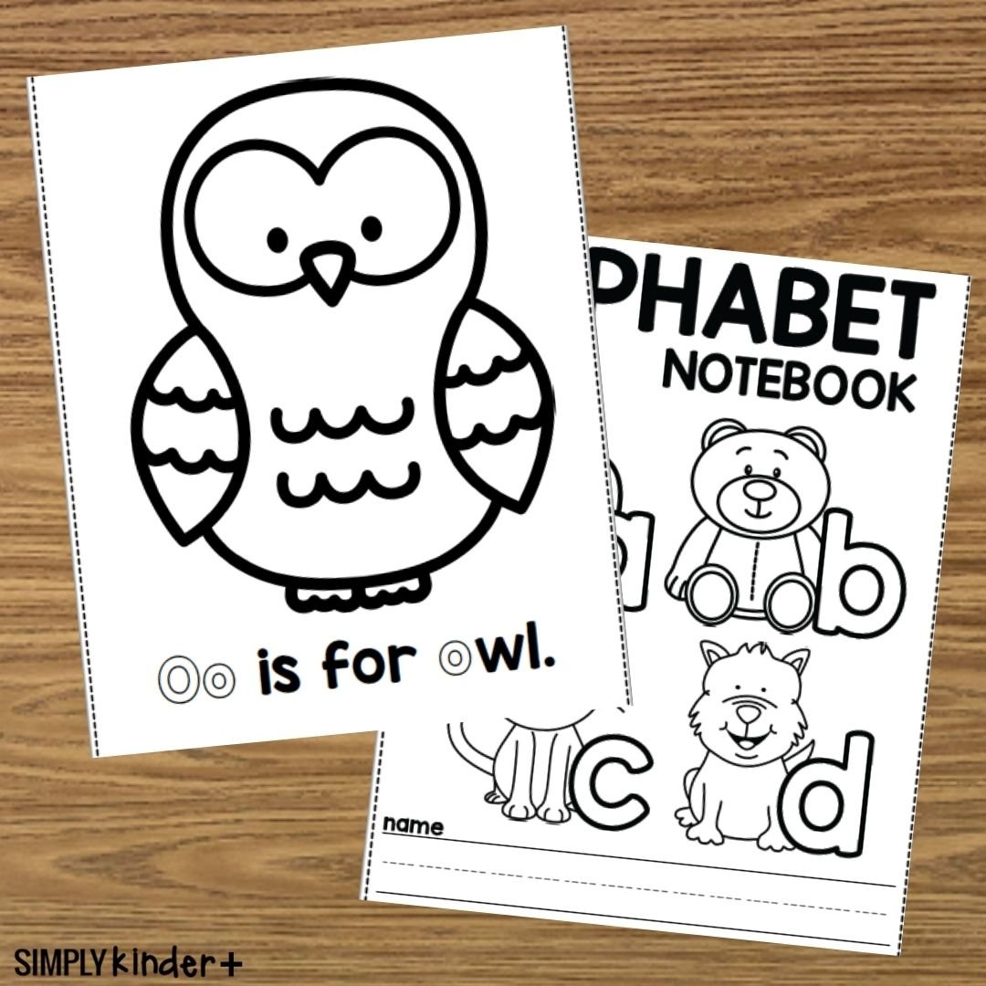 Letter O Alphabet Notebook - Simply Kinder + Printable Membership
