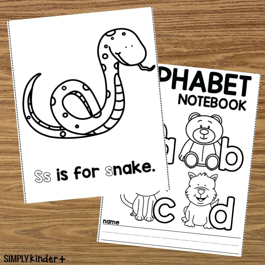 Letter S Alphabet Notebook - Simply Kinder + Printable Membership