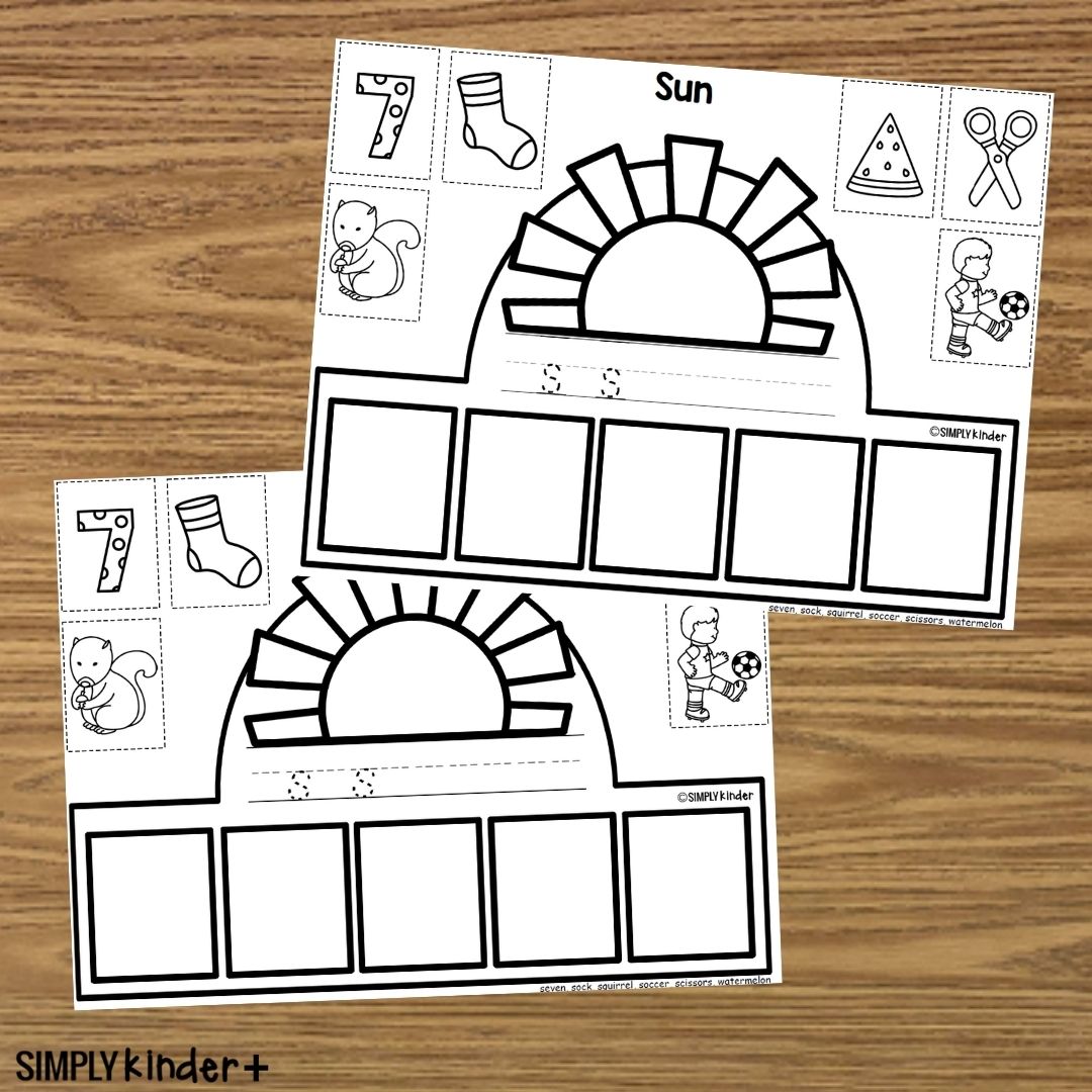 Letter S Fun Alphabet Hat - Simply Kinder Plus Printables Kindergarten