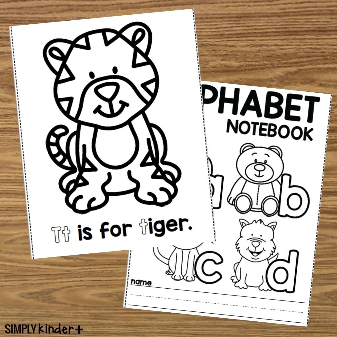 Letter T Alphabet Notebook - Simply Kinder + Printable Membership