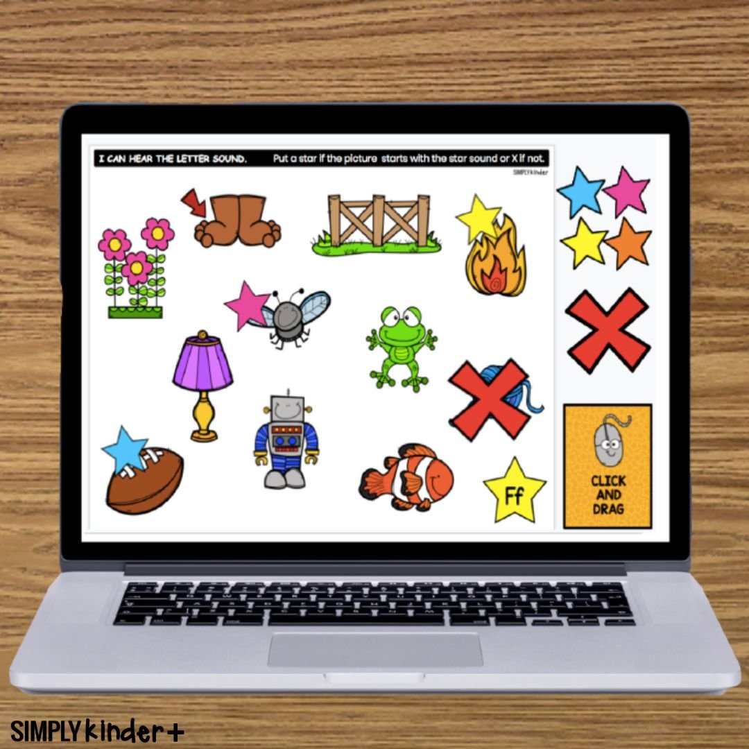 Letter F Digital Alphabet - Simply Kinder + Printable Membership