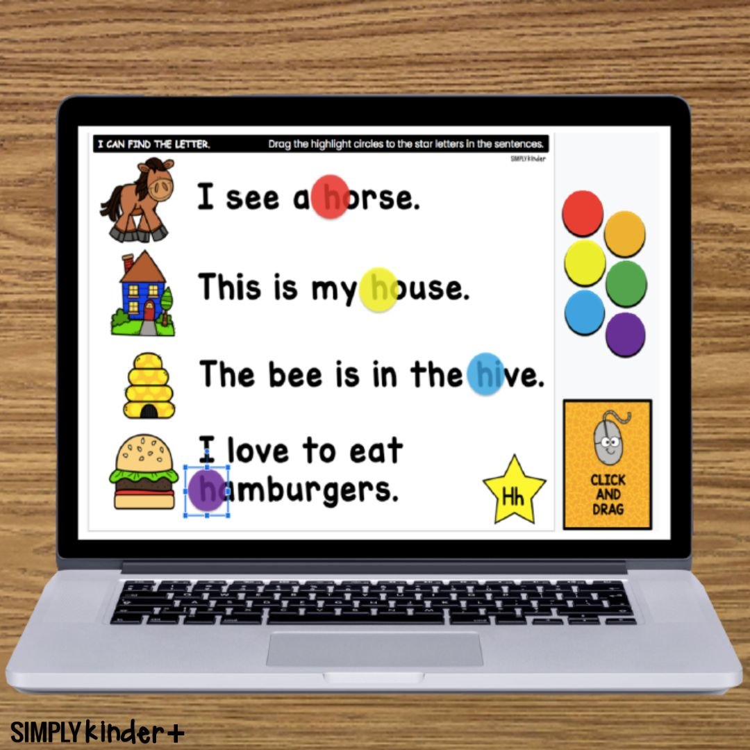 Letter H Digital Alphabet - Simply Kinder Plus