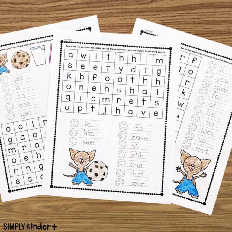 If You Give A Mouse A Cookie Word Searches - Simply Kinder + Printable ...
