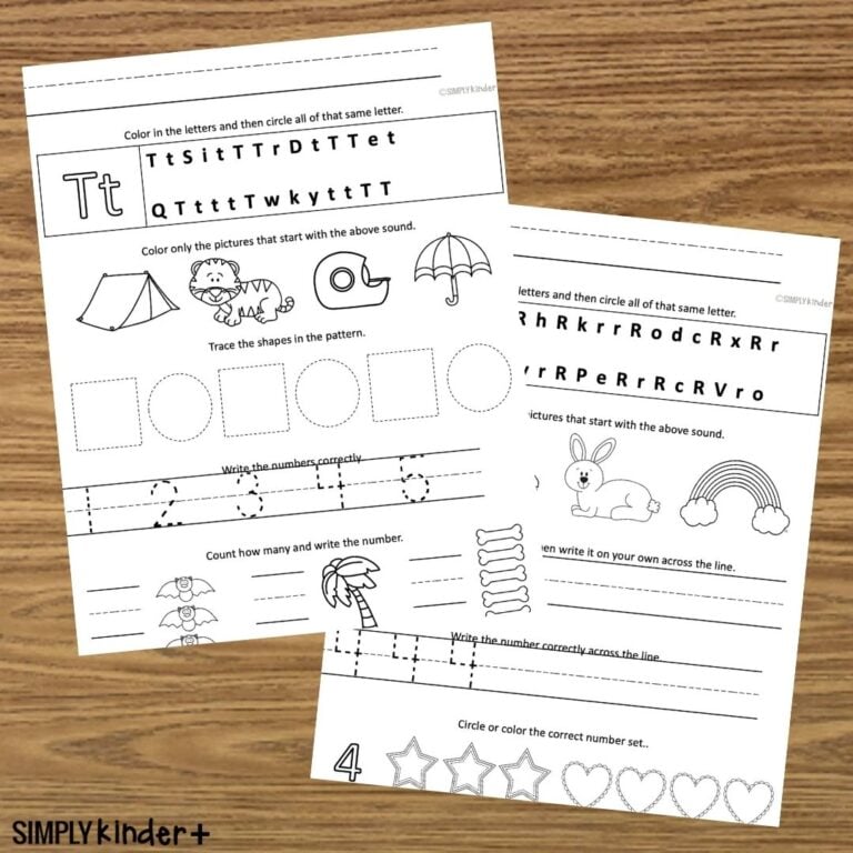 Editable Kindergarten Readiness Packet with Checklist For Parents ...