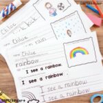 Spring Cut and Paste Sentences - Simply Kinder + Printable Membership