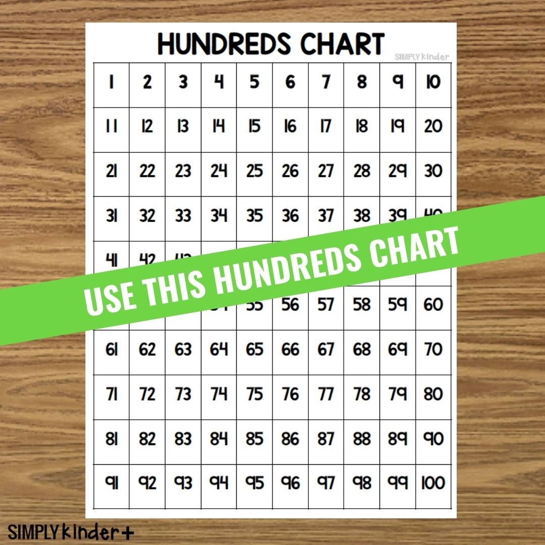 Hundreds Chart - Simply Kinder + Printable Membership