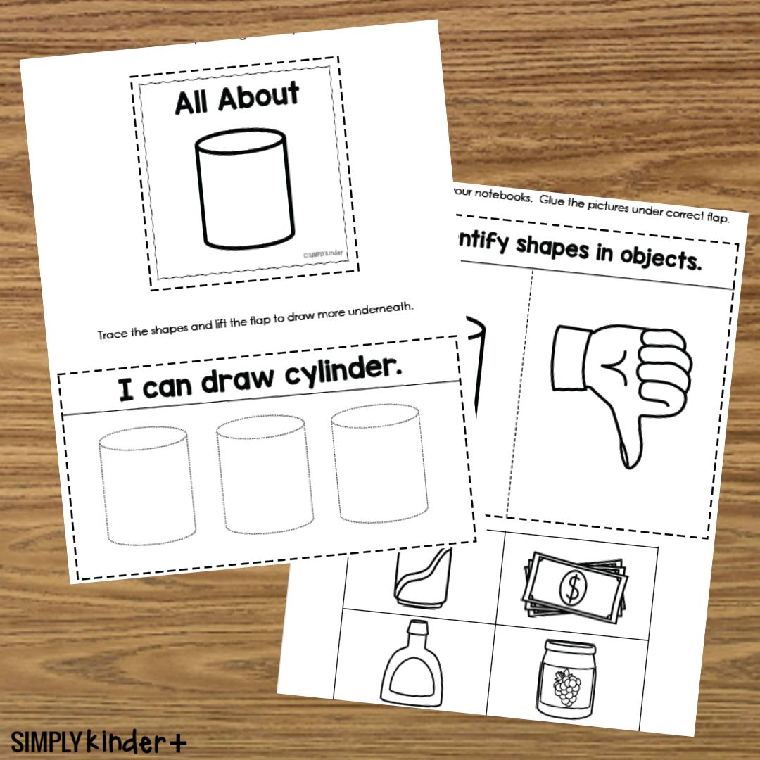 Cylinder Interactive Notebook - Simply Kinder Plus
