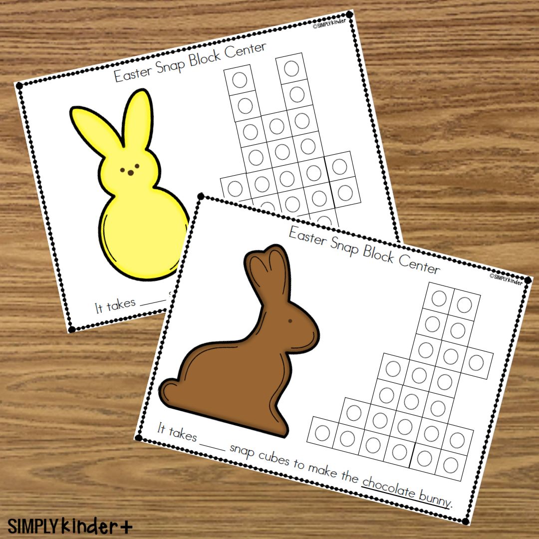 Easter Treats Snap Block Cubes Center - Simply Kinder Plus