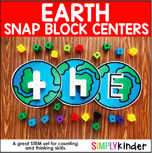 Earth Alphabet Snap Block Cubes Center - Simply Kinder + Printable ...