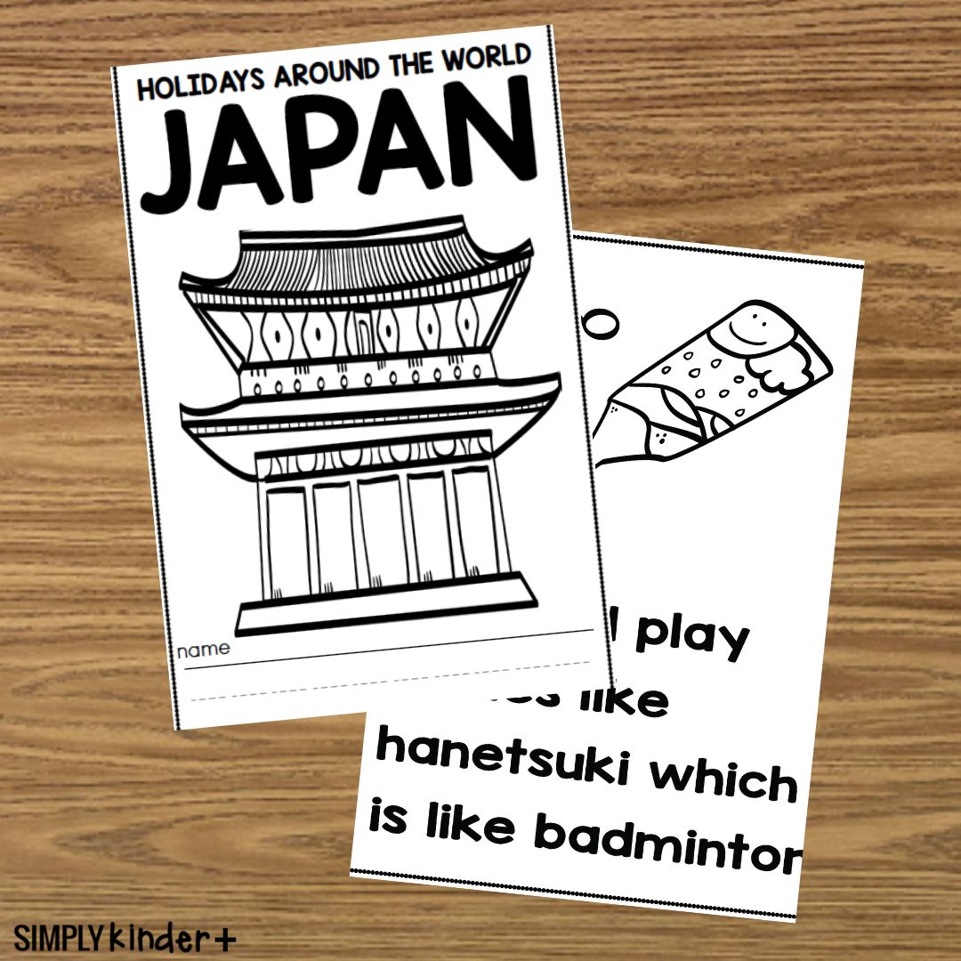 Japan Holidays Around the World Easy Reader - Simply Kinder Plus