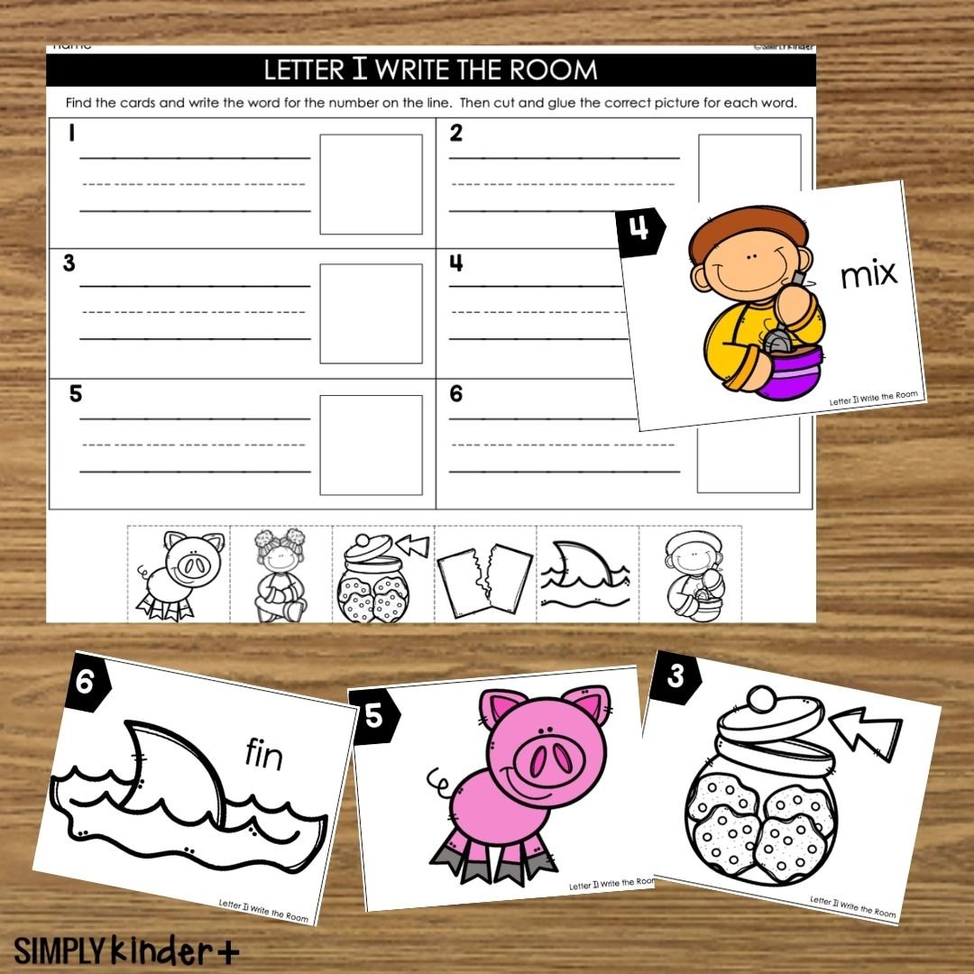 Letter I Write the Room - Simply Kinder + Printable Membership