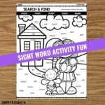 Mom Sight Word Search And Find - Fry, Dolch PrePrimer - Simply Kinder ...