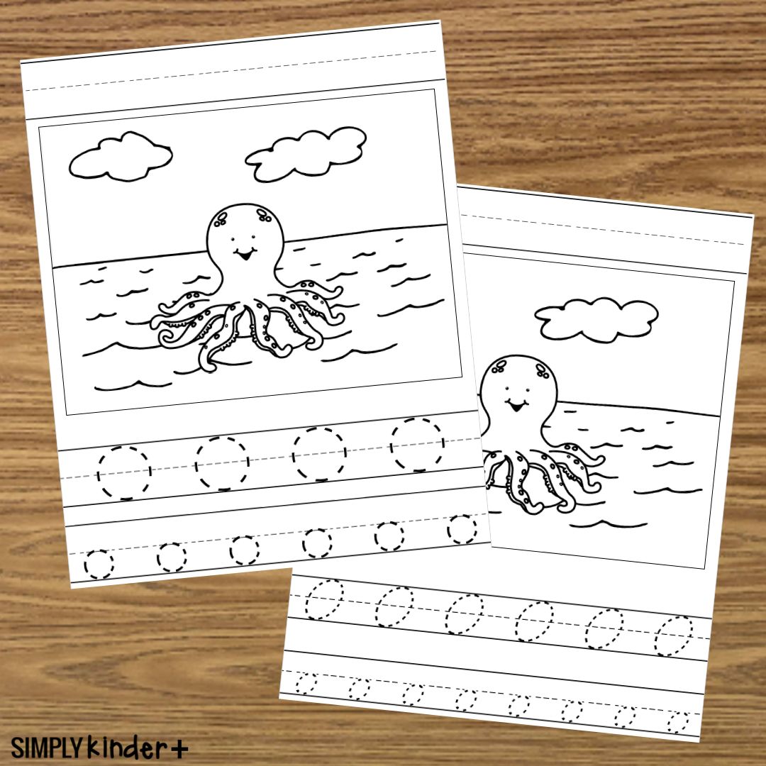 Letter O Write the Letter Picture Page - Simply Kinder + Printable ...