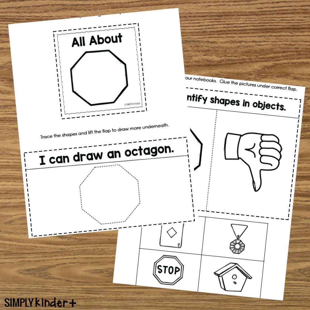Octagon Interactive Notebook - Simply Kinder + Printable Membership